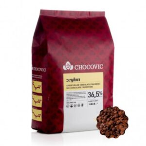 Mleczna Czekolada ZEYLON - Chocovic 36,5% 3/4 - 5kg - Torcik.net